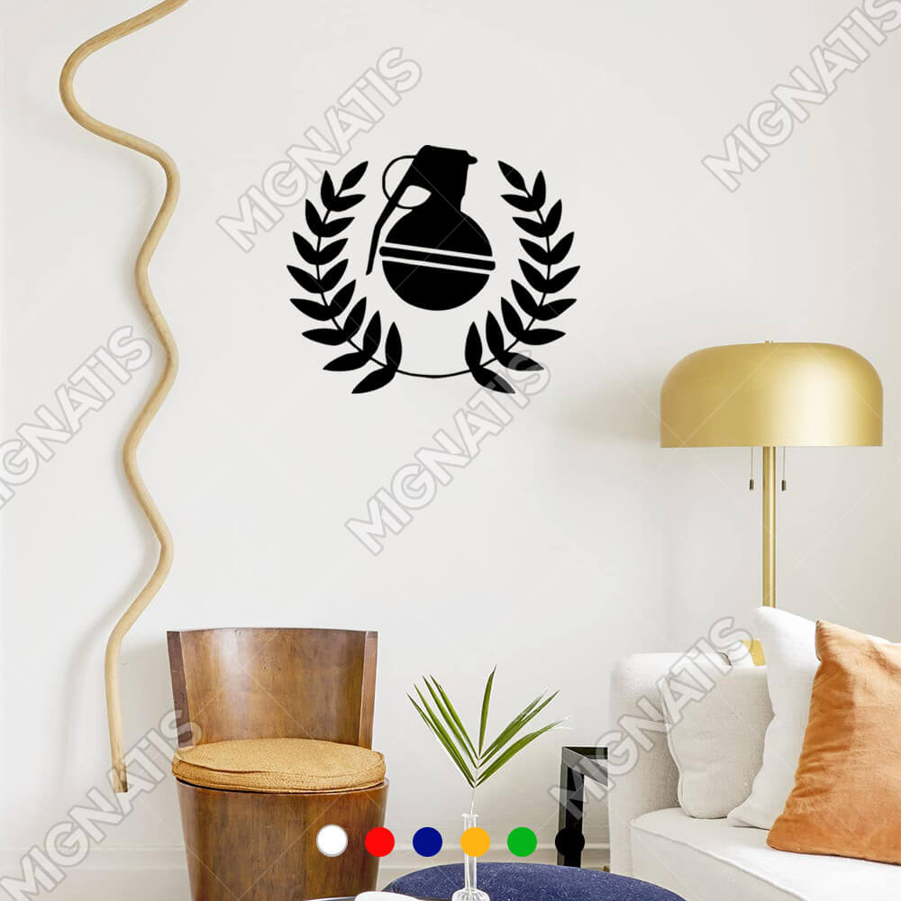 Pimli Bomba Askeri Logo Sticker Yapıştırma