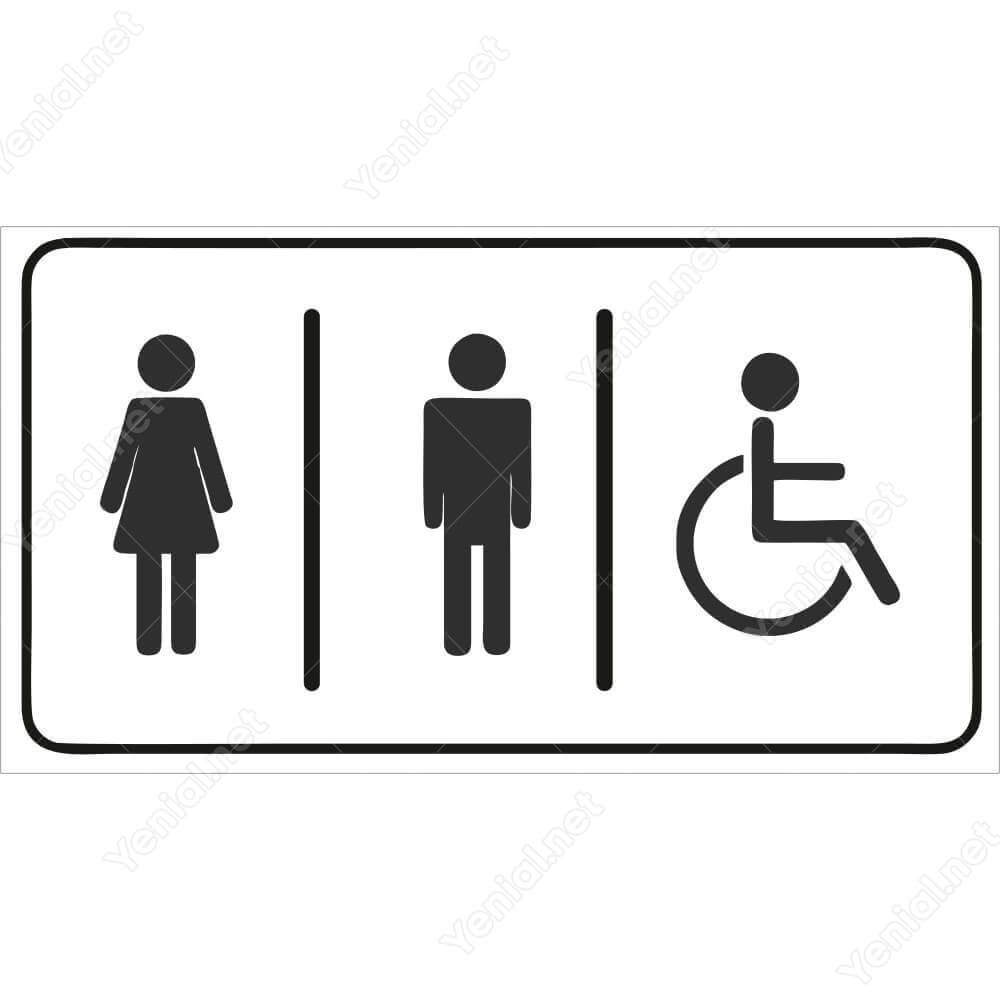 Bay Bayan Ve Engelli Wc Yönlendirme Levhasi